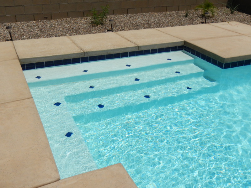 Custom Steps & Benches - Artesian Pools & Spas - Yuma, AZ